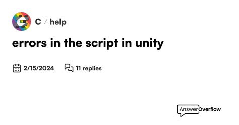 Errors In The Script In Unity C