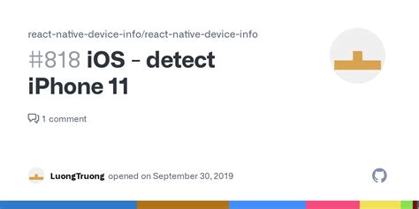 IOS Detect IPhone Issue React Native Device Info React Native Device Info GitHub
