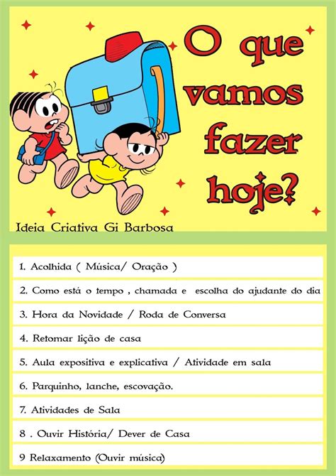 Modelo De Rotina Educação Infantil Nazaedu