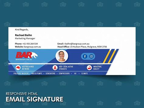 a minimal but modern clickable and responsive html email signature upwork