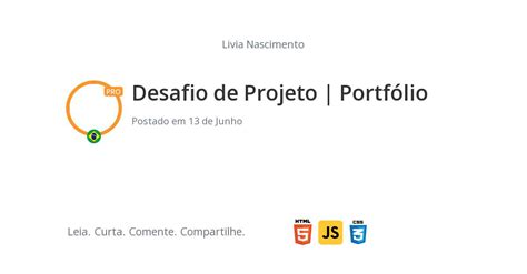 Desafio de Projeto Portfólio