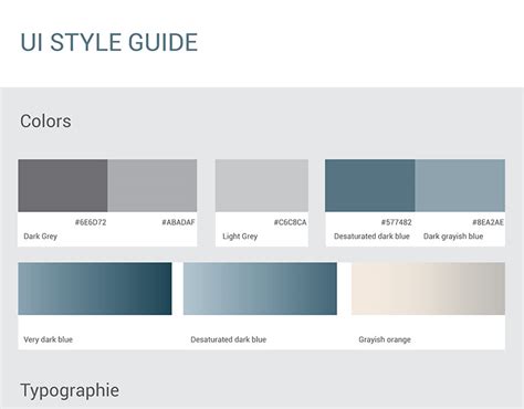 UI STYLE GUIDE On Behance