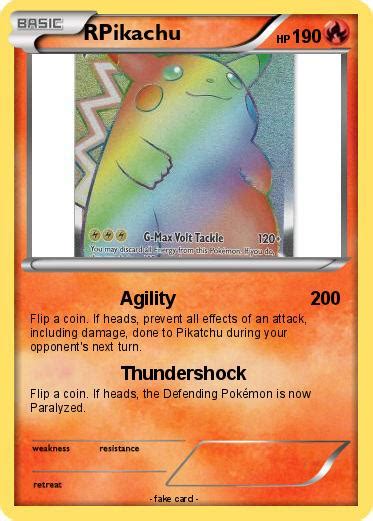 Pokémon Rpikachu 1 1 Agility My Pokemon Card