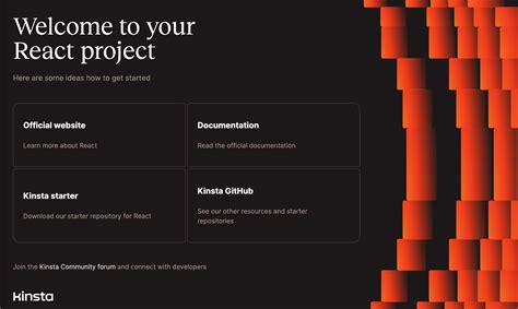 quick start templates javascript frameworks kinsta® docs