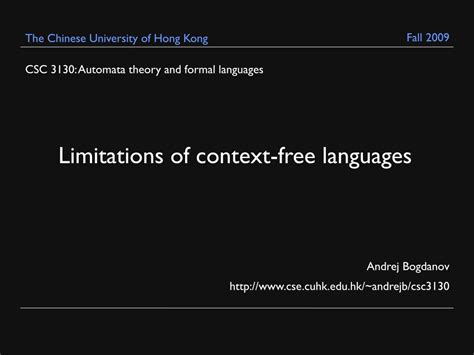 Ppt Csc 3130 Automata Theory And Formal Languages Powerpoint