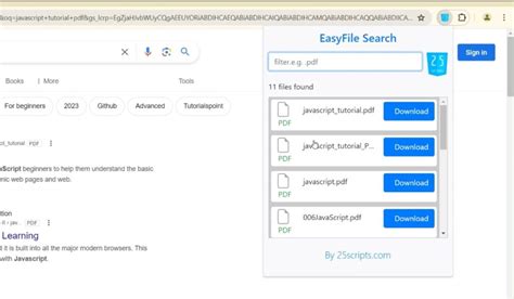 Creating Your First Chrome Extension 25scripts