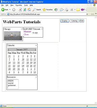 Web Parts In ASP NET
