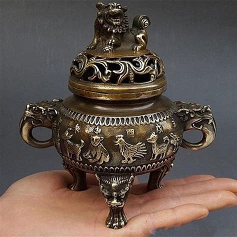 Курительница Пи Яо, Китайский календарь, бронза, Китай (14*5,5 см ...
