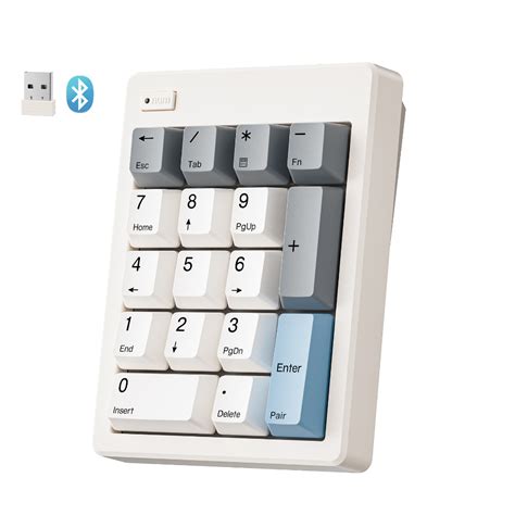 Kisnt Wireless Mechanical Number Pad Bluetooth 5 0 2 4G Wireless Dual Mode Hot Swappable