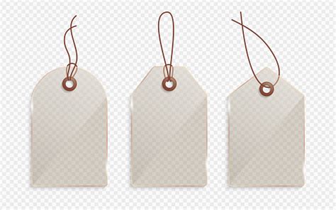 현실적인 금 유리 가격 태그 유리 라벨 종이 판매 태그 모형 빈 레이블 템플릿 쇼핑 선물 빈 스티커 로프 태그 벡터 세트 개념에 대한 스톡 벡터 아트 및 기타 이미지