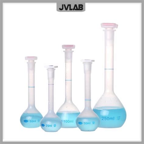 Plastic Volumetric Flask Laboratory Pp Container Bottle White Flask