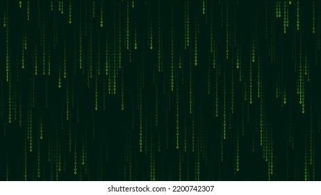Abstract Matrix Technology Background Binary Computer Stock Vector
