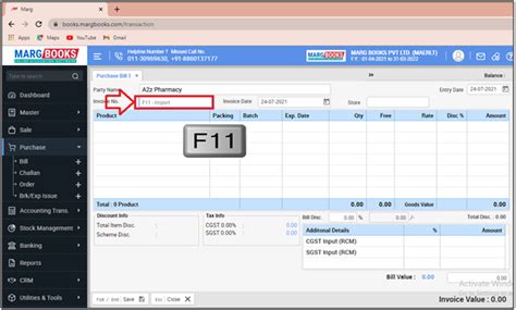 What Is The Process Of Purchase Import From Excel In Marg Books