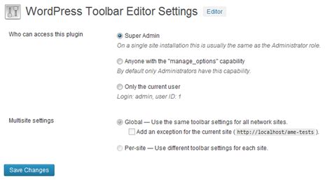 Toolbar Editor Admin Menu Editor Pro