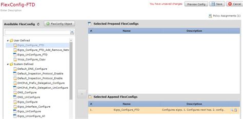 Use Flexconfig To Configure Eigrp On Ftd Basic