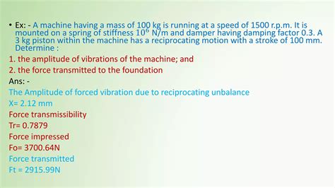 Single Degree Of Freedom Systems Forced Vibrations Pdf Physics Science