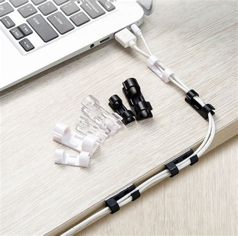 Купити 20шт набір Кріплення фіксатори для дротів Тримачі проводів самоклеючі на будь якій