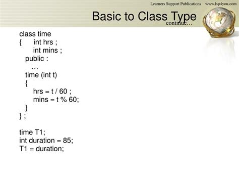 Ppt Operator Overloading And Type Conversions Powerpoint Presentation