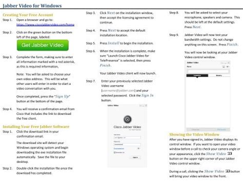 Jabber Video For Windows