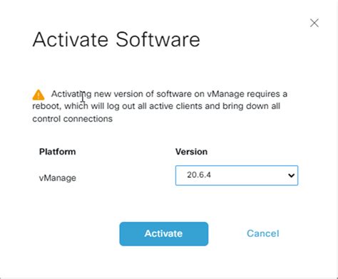 upgrading cisco sd wan vmanage vsmart vbond and vedge