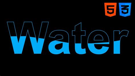 Texto Animado Con Html Y Css Animación Agua 💦 Youtube