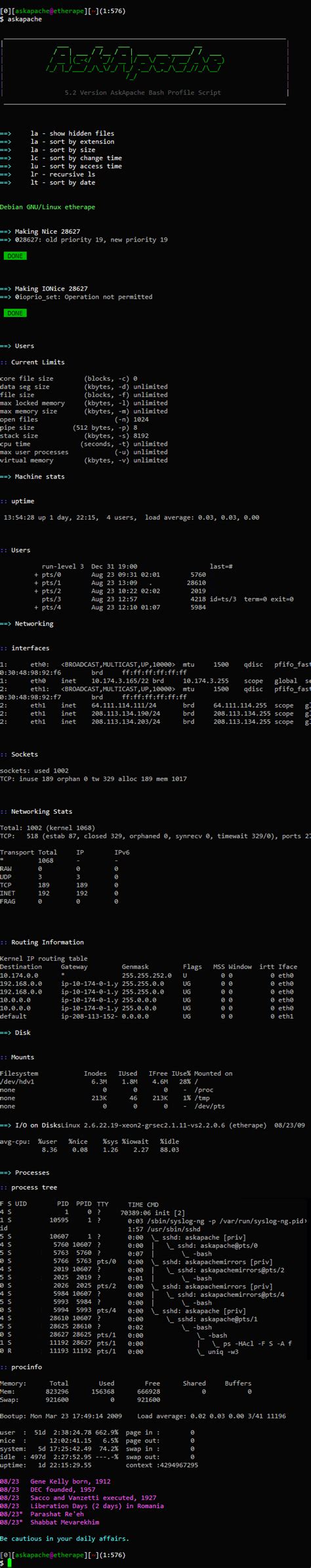 Custom Bash Profile For Advanced Shell Users Askapache