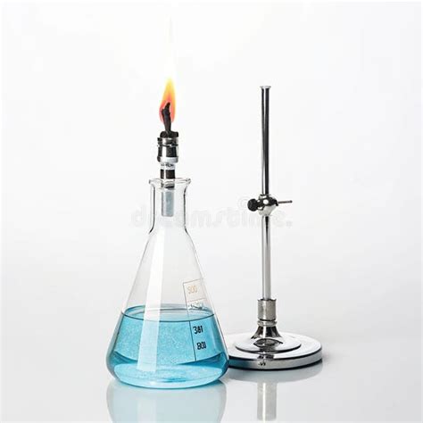 Bunsen Burner With Small Flame Stock Illustration Illustration Of