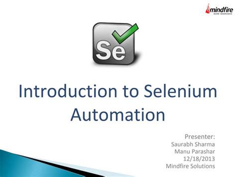 Introduction To Selenium Automation Pdf Browsers Computer