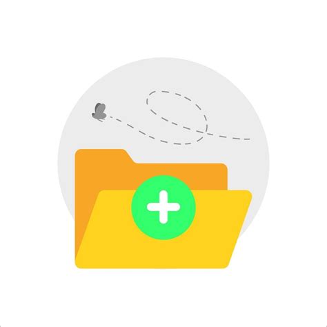 Empty Folder Tap To Add File Concept Illustration Flat Design Vector Eps10 Modern Graphic