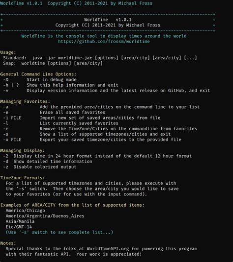 Install Worldtime On Arch Linux Using The Snap Store Snapcraft