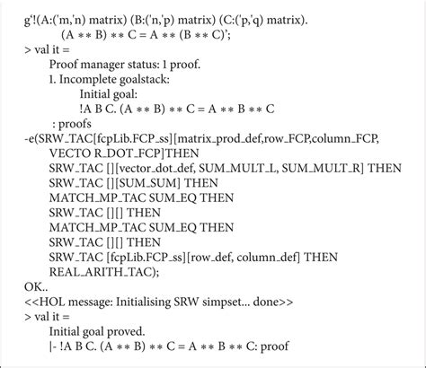 The Compact Process Of Proving The Property Matrixmulassoc Download Scientific Diagram