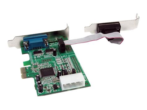 2 Port Low Profile Native Rs232 Pci Express Serial Card With 16550 Uart Pcie