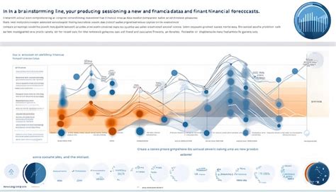 abstract visual representation of financial data and forecasts premium ai generated image