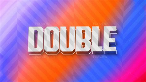 double text effect graphics motion array