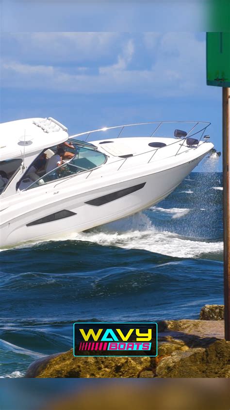 Small Boat Caught In Huge Waves At Haulover Inlet Small Boat Caught