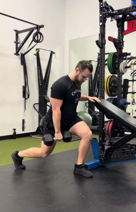 Split Squat Hand Supported Youtube