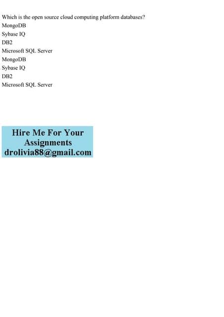 Which Is The Open Source Cloud Computing Platform Databasesmongodpdf