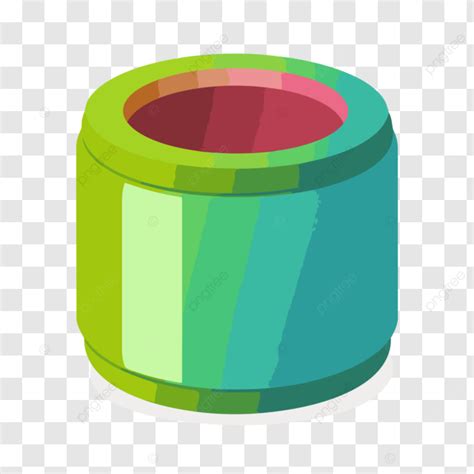 원통형 원통형 물체의 3d 렌더링 벡터 흰색 배경에 부싱의 단순한 다채로운 아이콘 그림자 없음 작은 프레임 중앙 Png 일러스트 및 벡터 에 대한 무료 다운로드