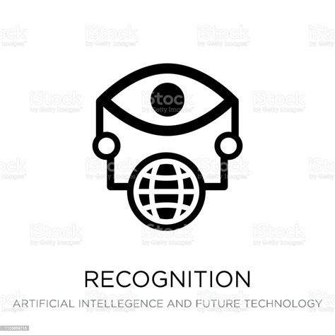 흰색 바탕에 인식 아이콘 벡터 인식 유행 가득 인공 Intellegence 및 미래 기술 컬렉션 아이콘 감지기에 대한 스톡 벡터 아트 및 기타 이미지 Istock