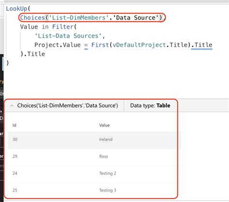 Solved Choices Within Lookup And Using Filter Not Working Power