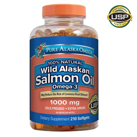 Omega 3 De Aceite De Salmon Silvestre 1000 Mg 210 Capsulas Suaves