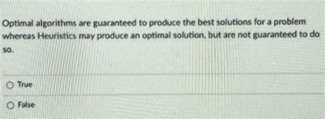 Solved Optimal Algorithms Are Guaranteed To Produce The Best