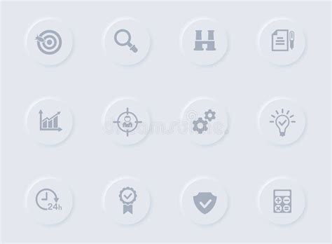 Data Analytics Gray Vector Icons Stock Vector Illustration Of Symbol Analysis 272390830