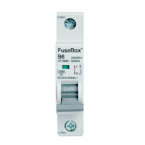 Fusebox MT B SP B Curve MCB KA Fusebox Three Phase Single Pole MCB PEC Lights