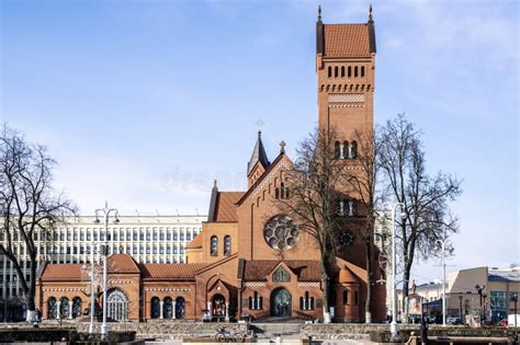 Minsk Belarus February 28 2024 Catholic Church Of Simon And Helena