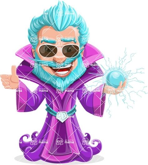 Fantasy Wizard Cartoon Vector Character 112 Illustrations