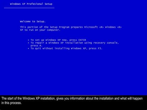 Windows Xp Installation Ppt