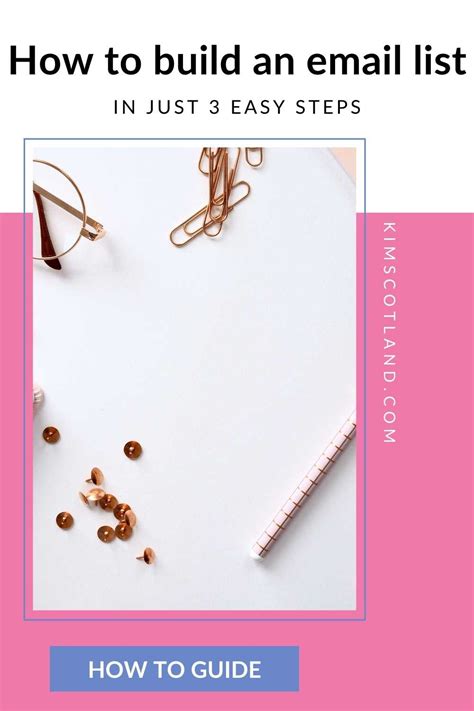 How To Build An Email List In Easy Steps Kim Scotland Web Design