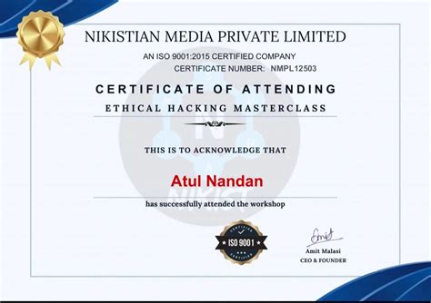 atul nandan on linkedin cybersecurity ethicalhacking workshopexperience achievement