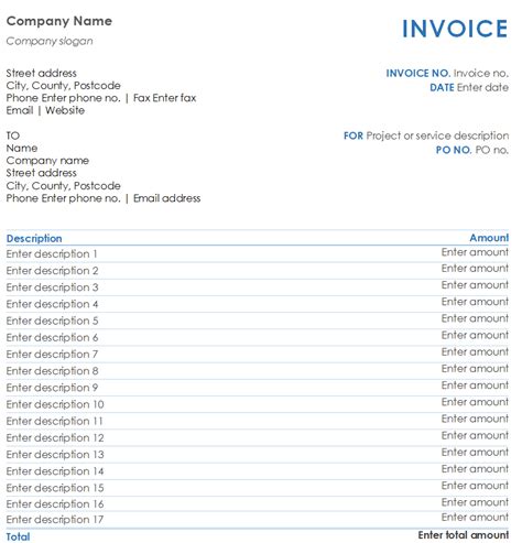 16 Handy Invoice Formats In MS WORD Word Excel Samples